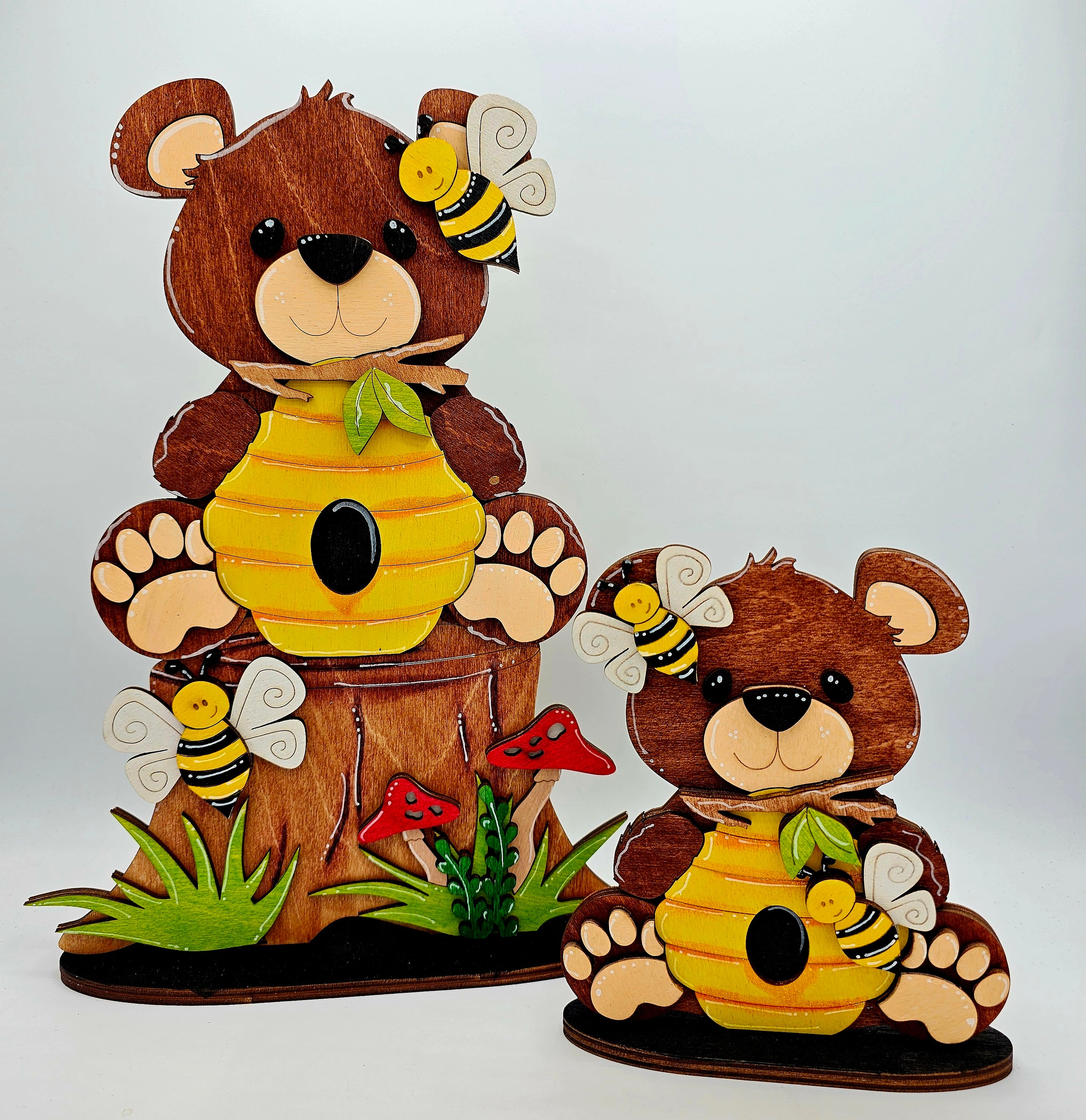 Cute Bear Sitter Set – Wood Bits & Pieces